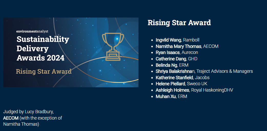 Nominatie Sustainability Delivery Awards 2024 - TRAJECT